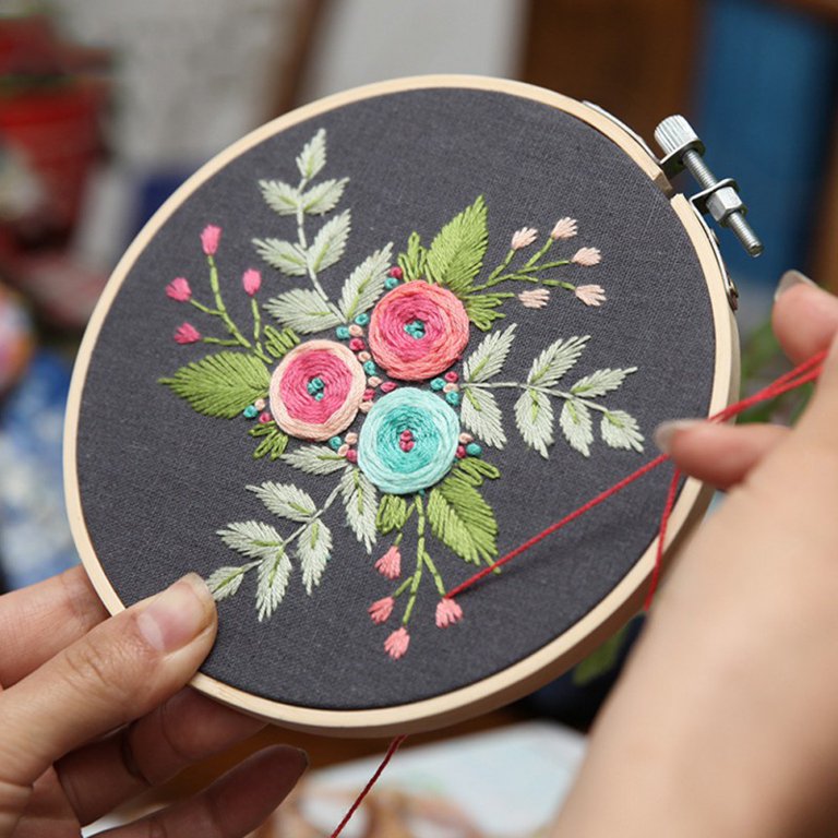 European Plant Flower Embroidery Cross Stitch Kit Diy European Flowers