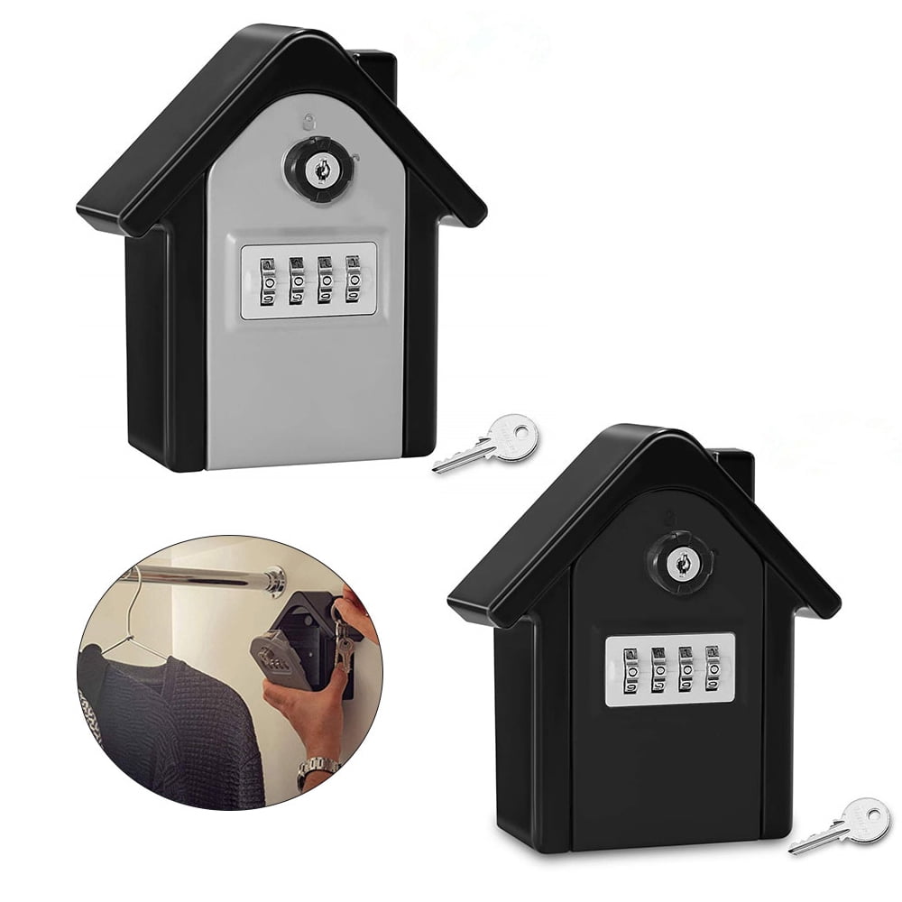tooloflife Wall Mounted Security Key Safe Box Adjustable 4 Digit ...