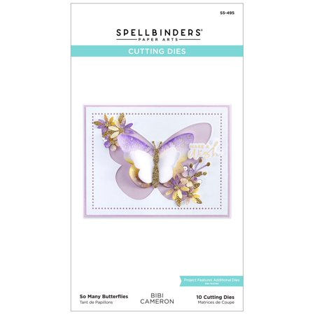 Spellbinders Etched Dies By Bibi Cameron-So Many ButterfliesBibi's Butterflies -S5495 | Walmart ...