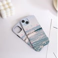 Blue Ocean Wave Tough Phone Case, Star Pattern Protective Matte Cover ...