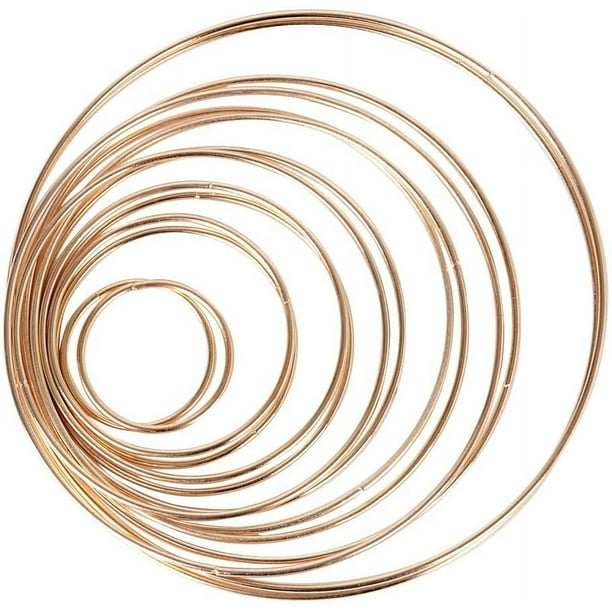 14 pieces 7 sizes metal rings wire ring metal rings hoops for ...