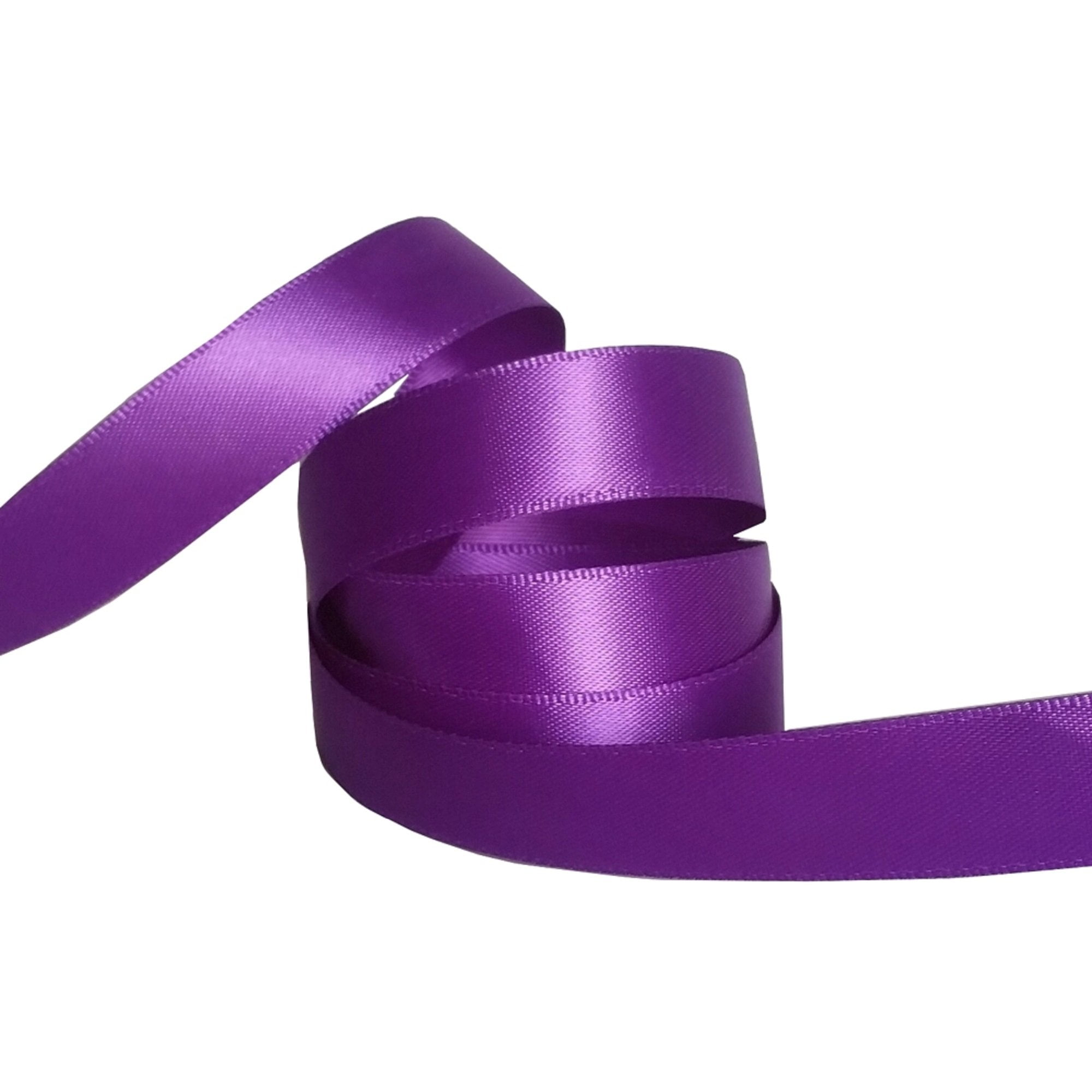 Purple 5/8" Wide Double Faced Satin Ribbon - 100 Yard Spool - Walmart.com