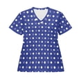 Binienty Scrub Top for Doctors, Stretchy V Neck Nurse Uniform ...