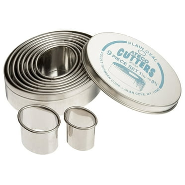 Ateco 9 pc Petit Four Stainless Steel Cutter Set - Walmart.com