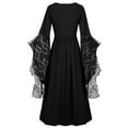 Pmvfhde Halloween Dresses For Women High Waist Lace Up Gothic Dresses