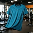 cllios Mens T-Shirts Quick Dry Moisture Wicking Muscle Line Tees Raglan ...