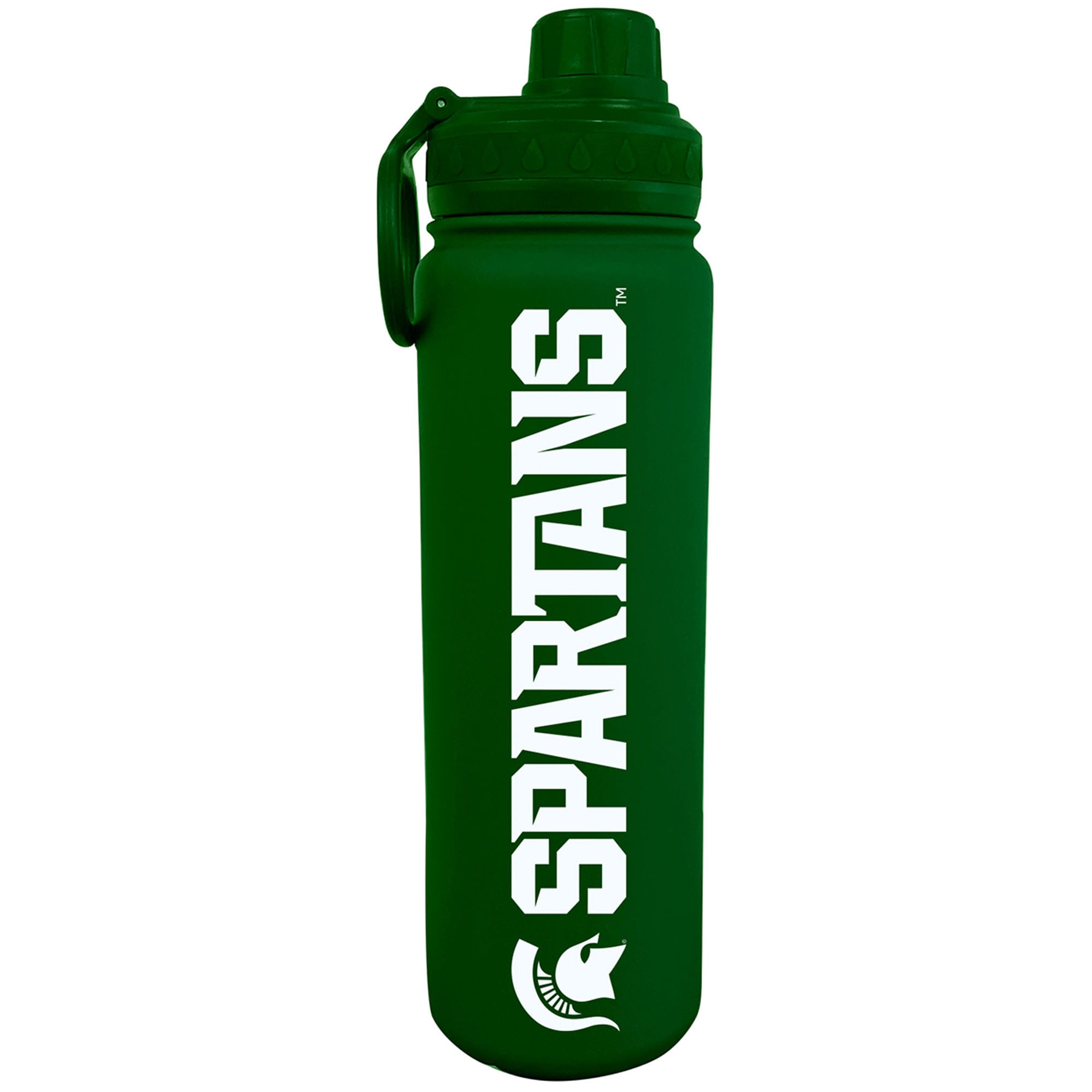 Green Michigan State Spartans 24oz. Logo Stainless Sport Bottle ...