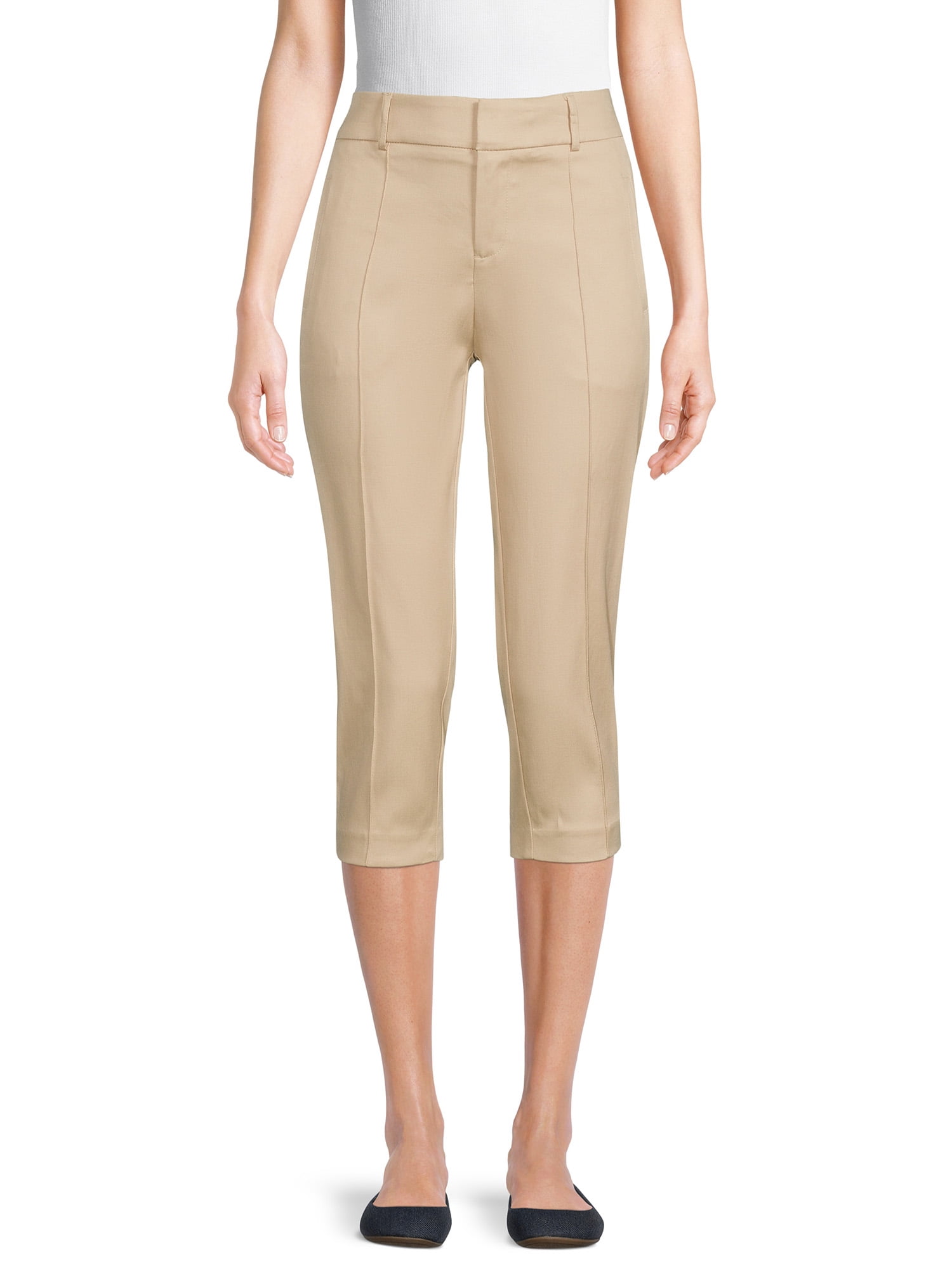 Time and Tru Women's Pull On Capri Pants - Walmart.com