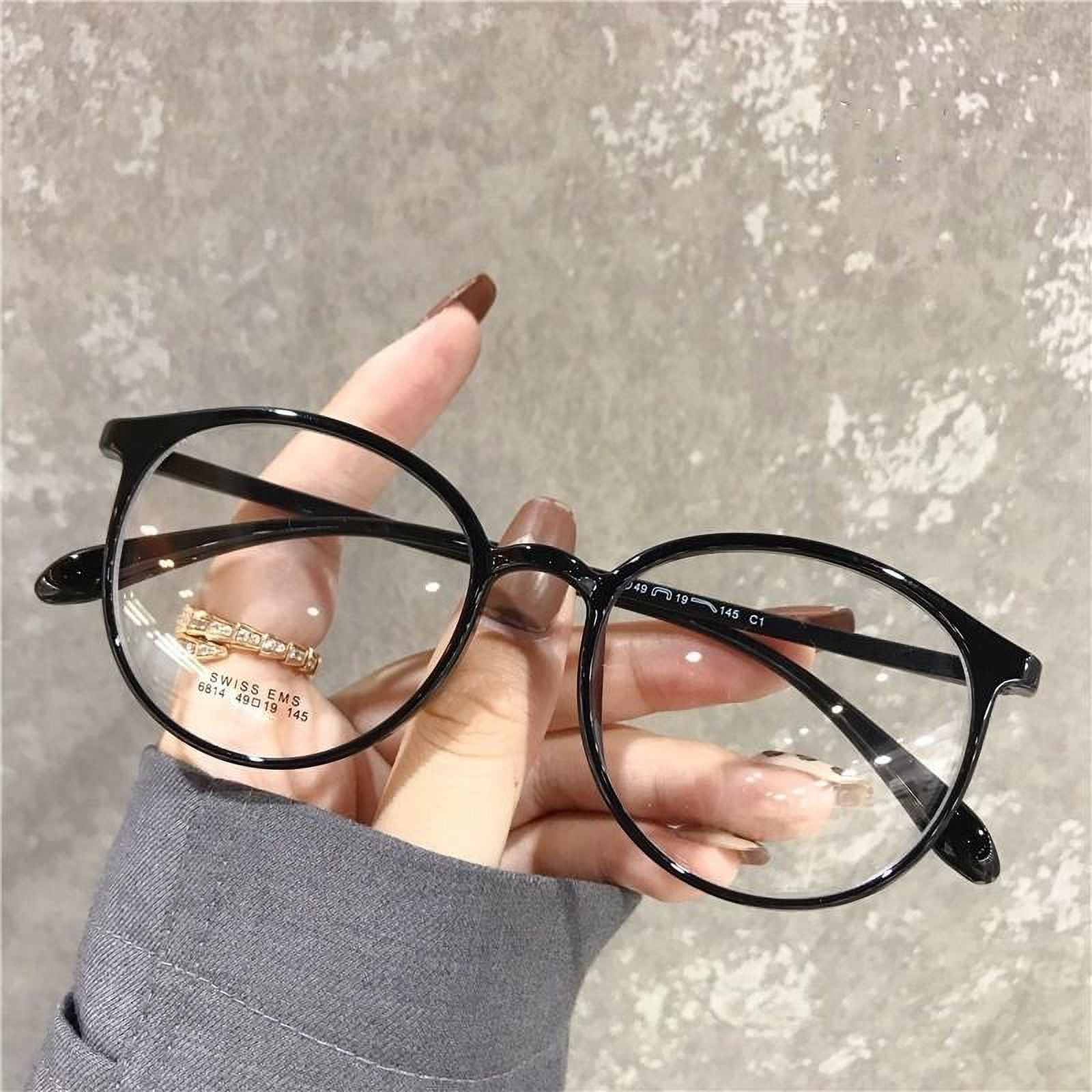 Click here for Yuan Ou Retro Round Frame Anti-Blue Light Glasses... prices