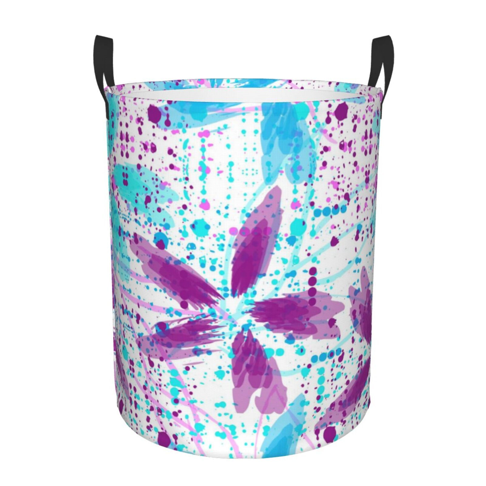 ZNDUO Round Laundry Basket, Waterproof Collapsible Laundry Baskets with ...