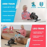 UPGO Under Desk Mini Exercise Bike Portable Magnetic Pedal Exerciser ...