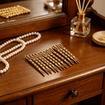 TUWAFE 2026 New 72Set Golden Alloy Hair Clips Straight Line Design for ...