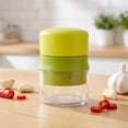 AuroraX Manual Garlic Grinder Press Rotary Garlic Masher Handheld ...