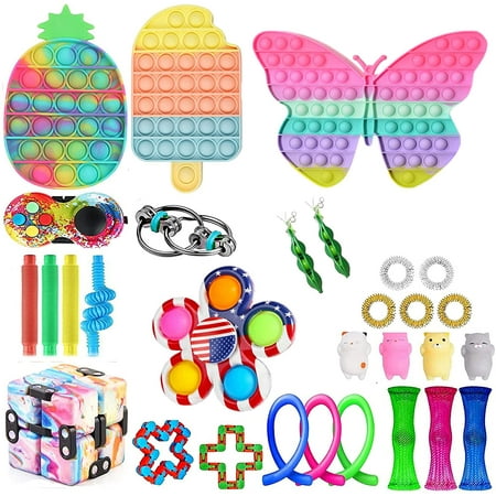 TIK Tok Fidget Packs Anti-Anxiety Tools, Sensory Big Size Pop-On-It ...