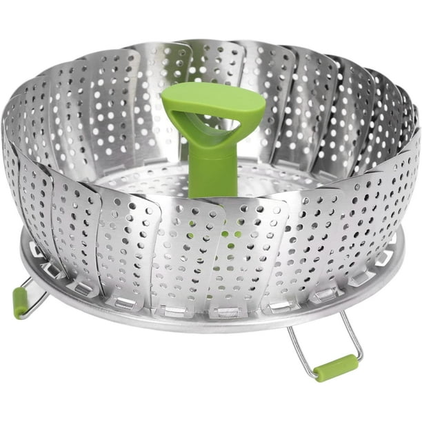 Steamer Basket Stainless Steel Vegetable Steamer Basket Folding Steamer ...