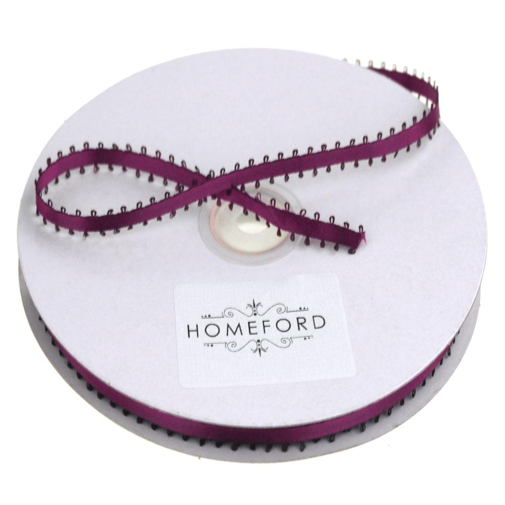 Picot-edge Double Faced Satin Ribbon, 3/16-Inch, 50 Yards, Wine ...