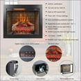 Electric Fireplace Insert, Western Modern 28” Infrared Heater with ...