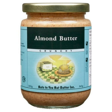 Nuts To You - Nut Butter Crunchy Almond Butter, 365g - Walmart.ca