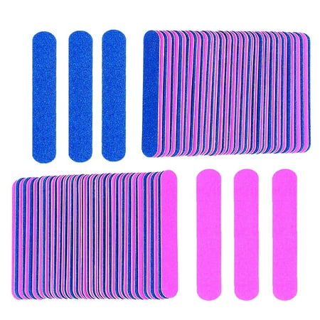 Mini Nail Files Bulk, 100 Pack Disposable Double Sided Emery Boards ...
