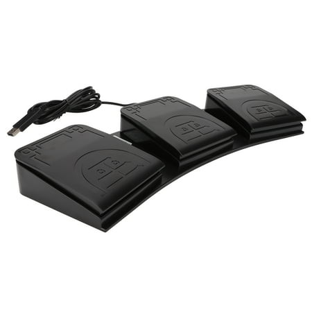 Triple USB Foot Pedal,USB Foot Pedal Triple Keys MIDI Controller PC USB ...