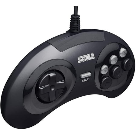 Sega Genesis Mini 6 Button USB Controller Black | Walmart Canada