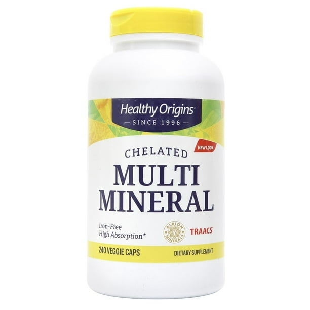Healthy Origins - High Absorption Iron Free Chelated Multi Mineral ...