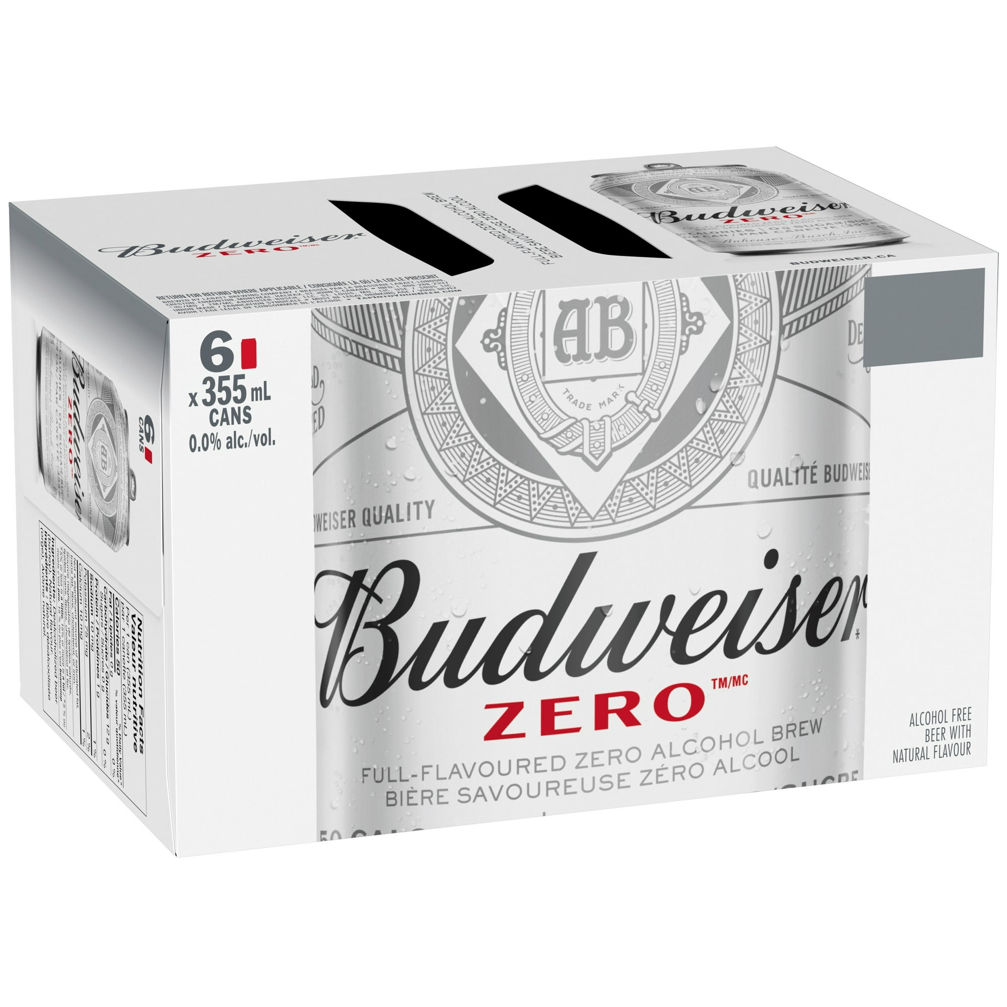 Click here for Budweiser Zero Non-Alcoholic Beer 6x355ml Cans 355... prices