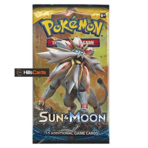 Pokemon TCG Sun & Moon Booster Pack Colección Moon Paquete de 4 Pokemon ...