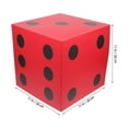 WORGEOUS 3pcs Oversized Dice Box Decorations Giant Paper Dice Cards ...