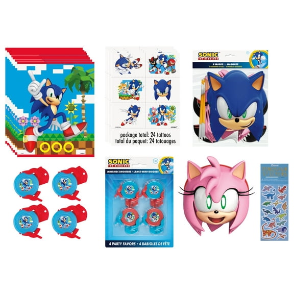 Sonic The Hedgehog Party Supplies 8x10 6 Sheets Sticker Book