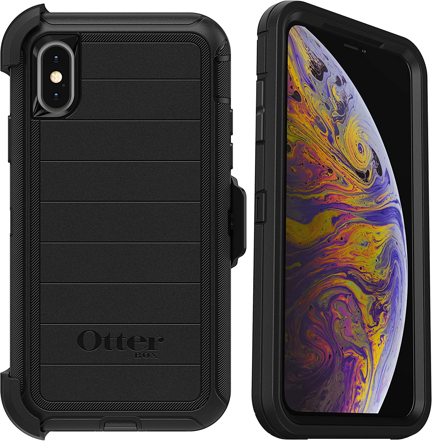 OtterBox Defender Series Rugged Case & Belt Clip Holster for iPhone Xs ...