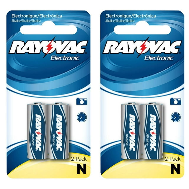 Rayovac E90 N Size 1.5V LR1 - 4 Pack on Retail Cards + FREE SHIPPING ...