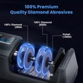 Electric Knife Sharpener 5-in-1 Kitchen Knives Sharpeners with 100% ...