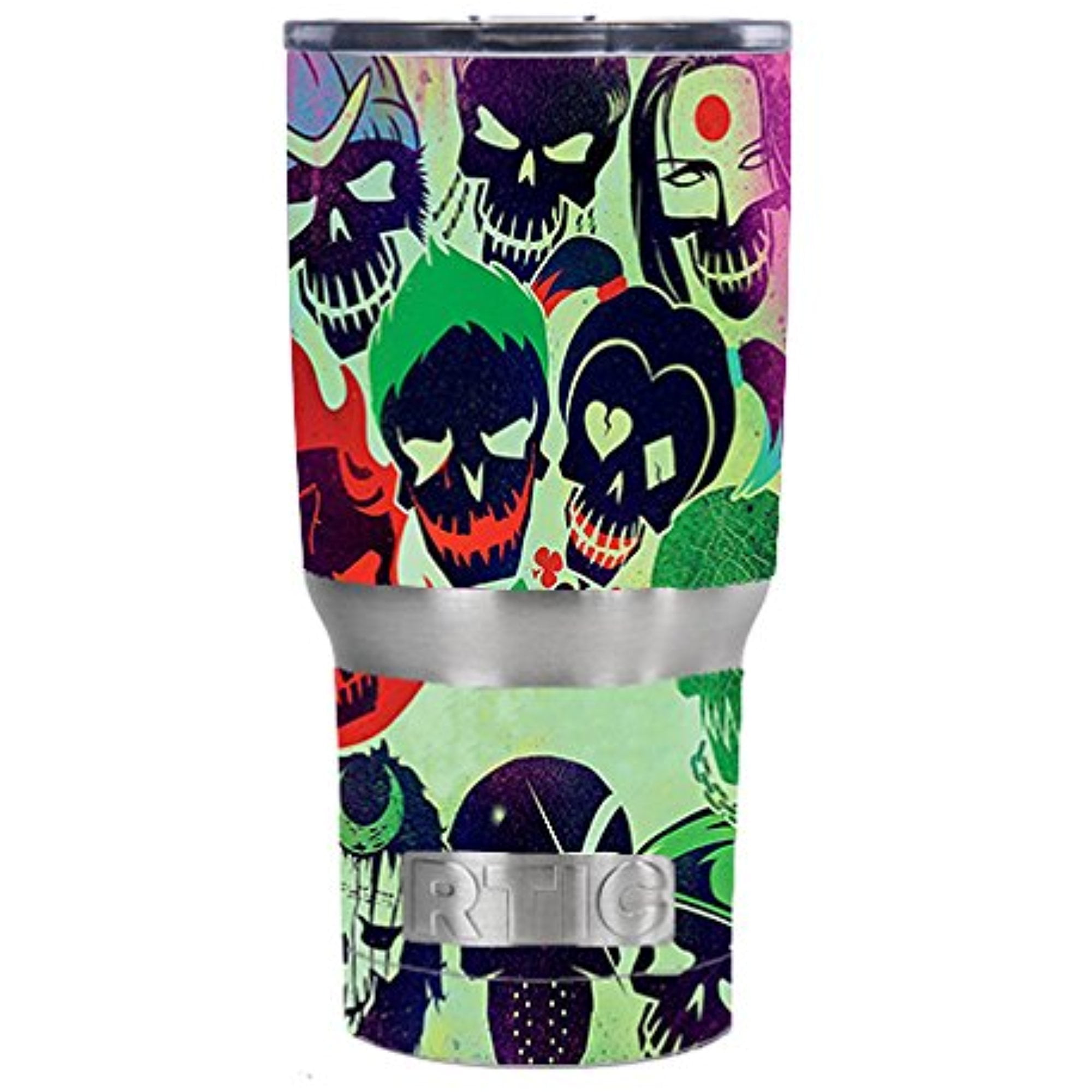 Skin Decal Vinyl Wrap for RTIC 20 oz Tumbler Cup (6-piece kit) stickers ...