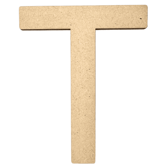 3" Tall MDF Letter T | 1/8" Thick | Krafty Supply Letters | Arial ...