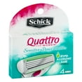 Schick Quattro for Women Sensitive Aloe Refill Blades, 4 Count for ...