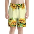 Qekee Sunflowers On A Yellow Background Boys Swim Trunks, Teen Beach ...