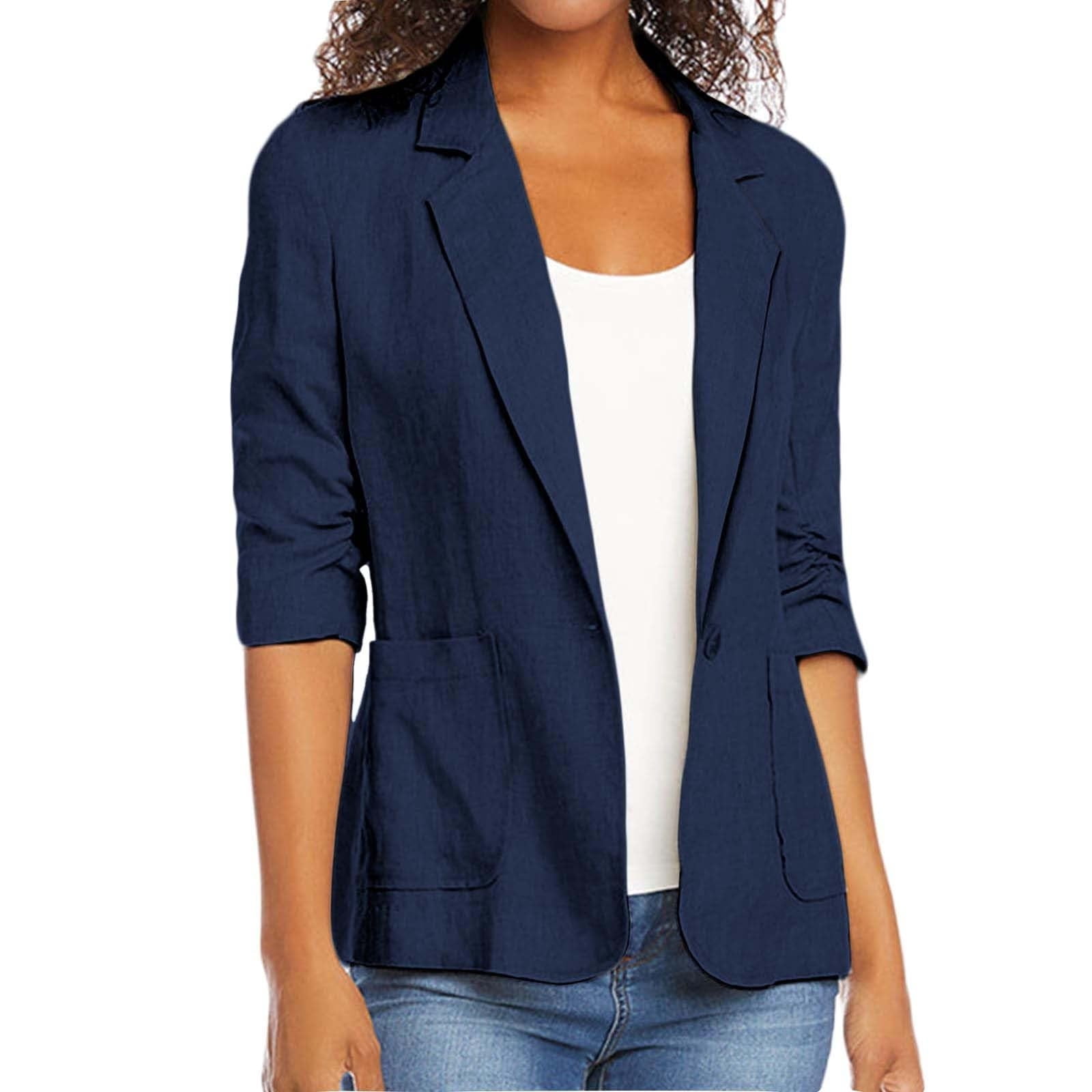 Click here for Egnmcr Womens Blazer Jackets  Long Sleeve Lapel Op... prices