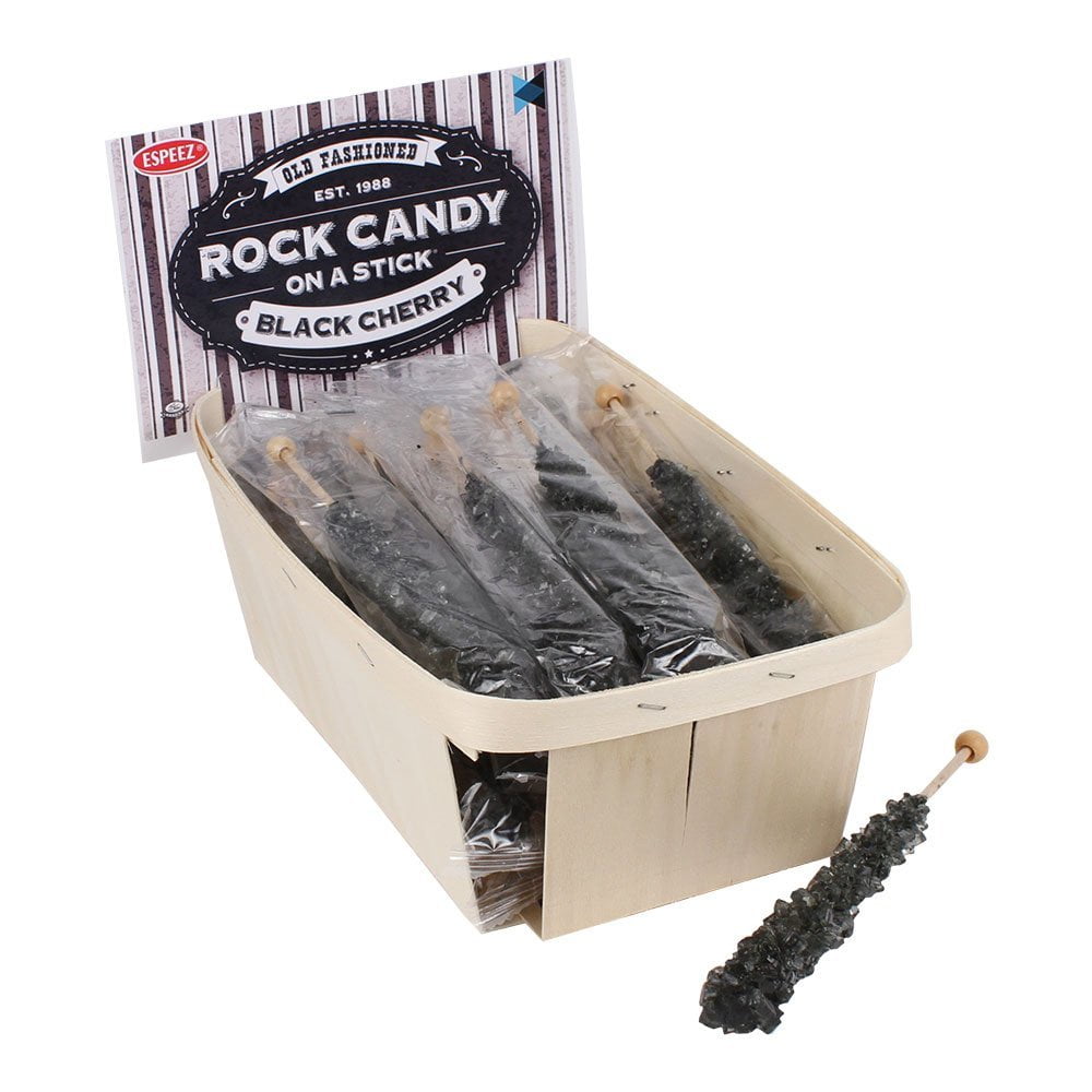 Extra Large Rock Candy Sticks: 24 Black Rock Candy Sticks - Black ...