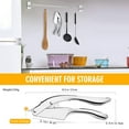 JTWEB Garlic Press, Stainless Steel 2-in-1 Garlic Crusher and Slicer ...