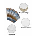 Blue Brown Abstract Round Table Placemats Set of 4 Wedge Placemats ...