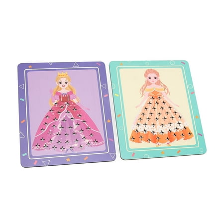 Princess Craft Kit,Poking Princess Dress Craft Kit Motor Skill 3D ...