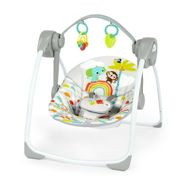 Bright Starts Playful Paradise Vibrating Baby Bouncer, Unisex, Newborn ...