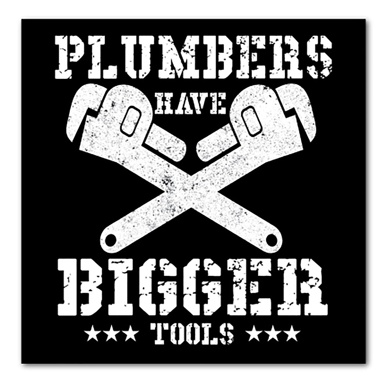 DistinctInk Custom Bumper Sticker - 10" x 10" Decorative Decal - Black ...