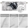 3D Broken Wall Valances for Windows Farmhouse Kitchen Curtains Valances ...
