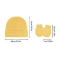 1 Set Baby Bonnet Cap Feature Foldable with Mittens Cotton Fabric ...