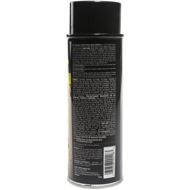 DAP Multipurpose Spray Adhesive-16oz - Walmart.com
