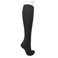 Black Mens Compression Sports Socks For Running And Fitness Solid ...
