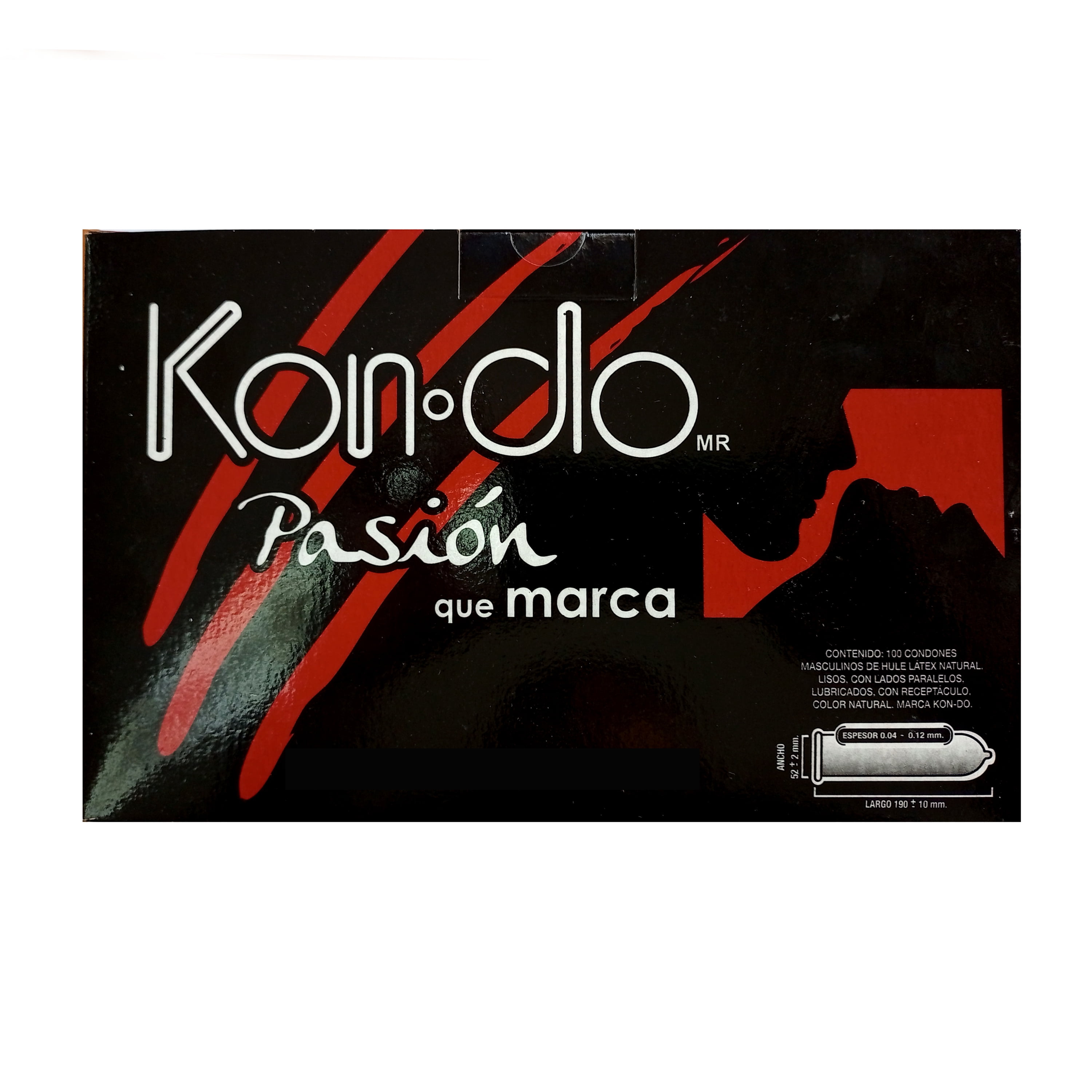 Condones Látex Kondo Pasión Caja Con 100 Piezas Kondo pasión Masculino ...