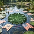 Artificial Lotus Leaf EVA Floating Pond Decoration Simulation Plant for ...